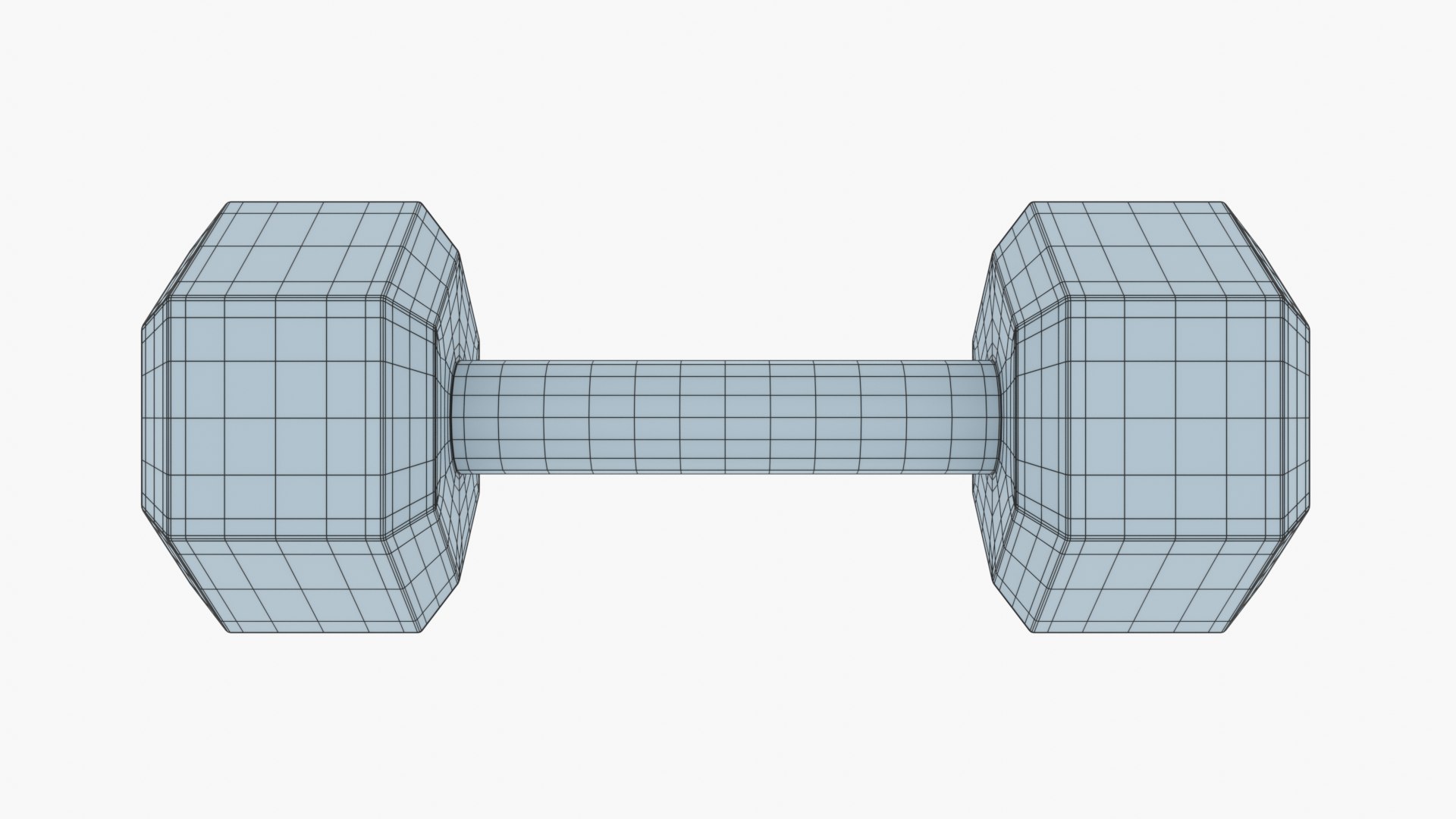Hexagonal Dumbbell 3D Model - TurboSquid 2067906