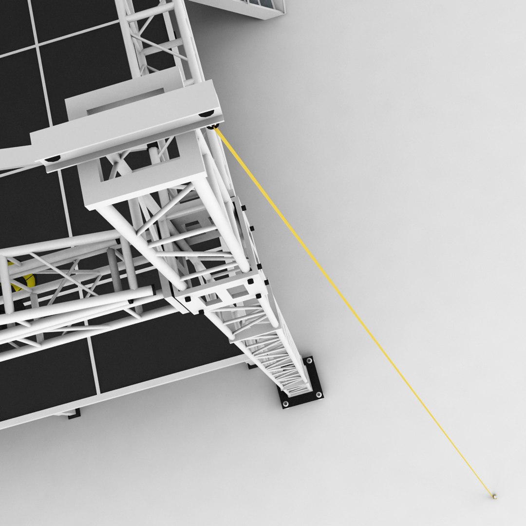 Music Stage Platform Scaffolding 3d Model