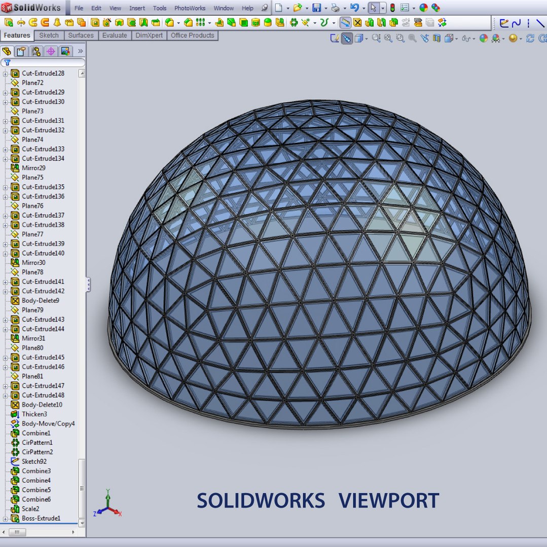 3d model geodesic dome 8th frequency
