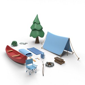 3d Campsite Model