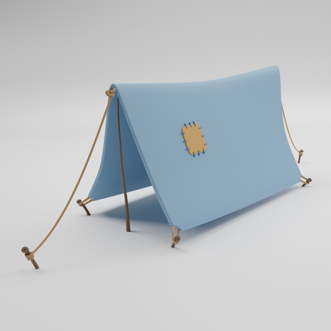 3D Stylized Cartoon Camping Kit Model - TurboSquid 1990520