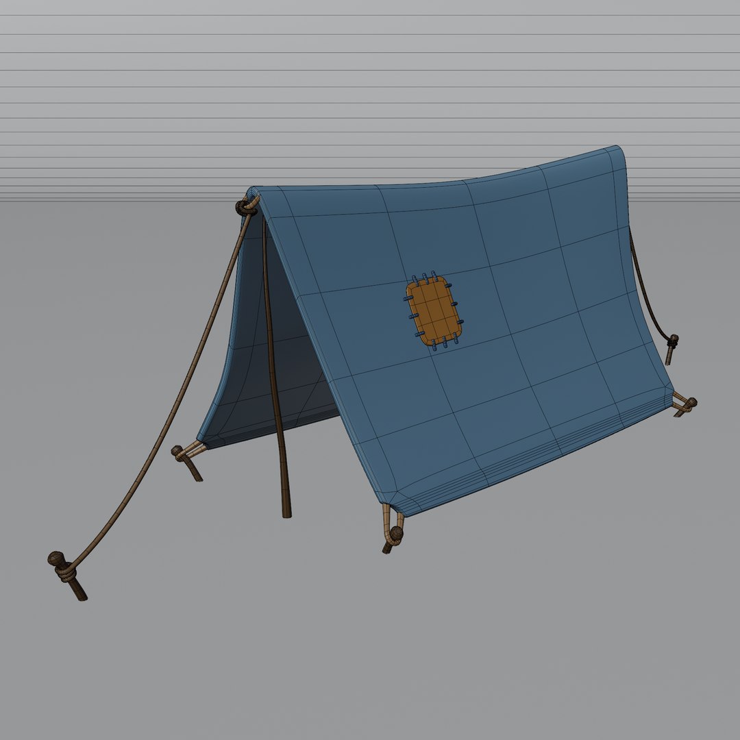 3D Stylized Cartoon Camping Kit Model - TurboSquid 1990520