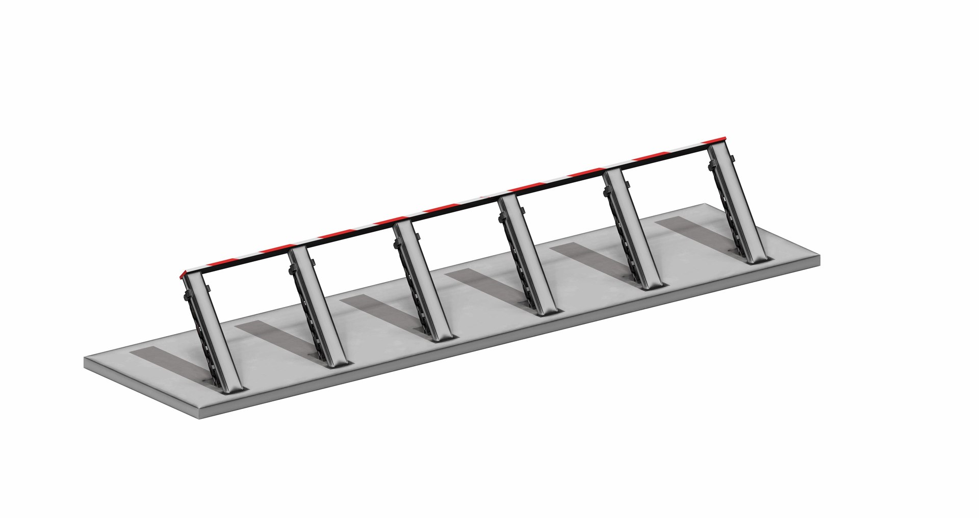 3D Model Metal Chain Car Barricade - TurboSquid 2085456