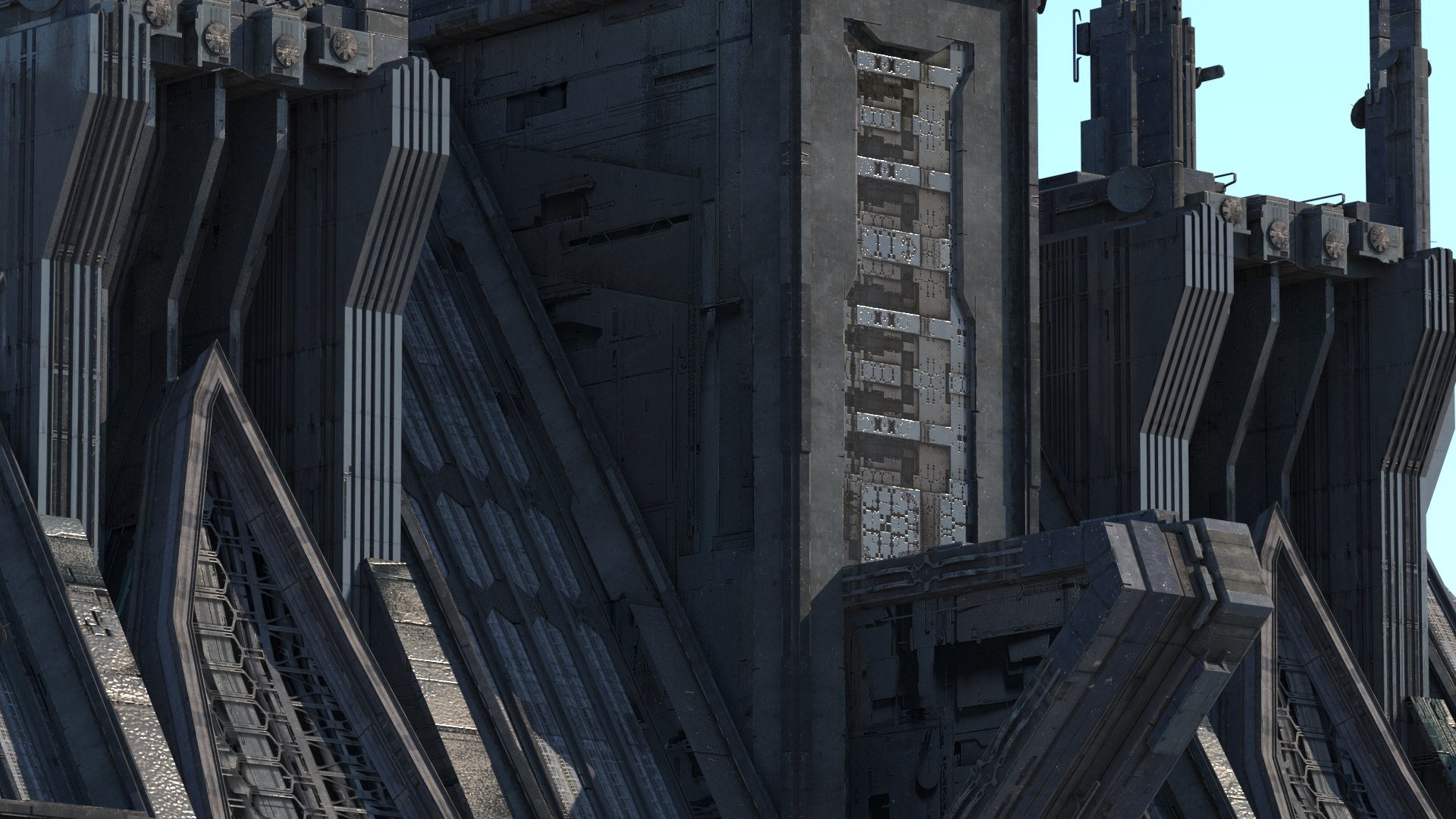 Spaceship Pyramids 3D Model - TurboSquid 1702051