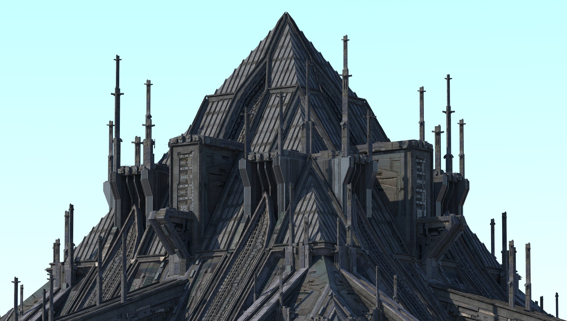 Spaceship Pyramids 3D Model - TurboSquid 1702051