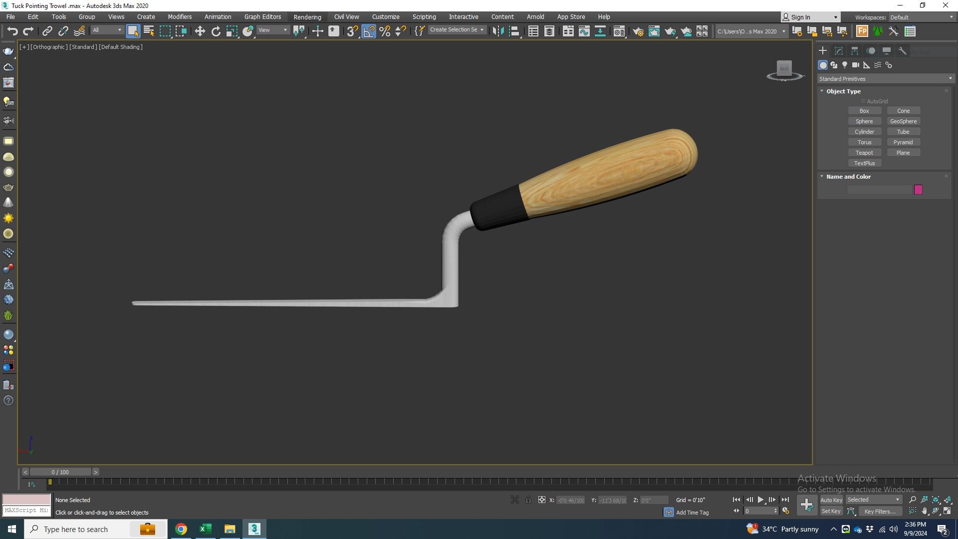 3D Tuck Pointing Trowel Model - TurboSquid 2278865