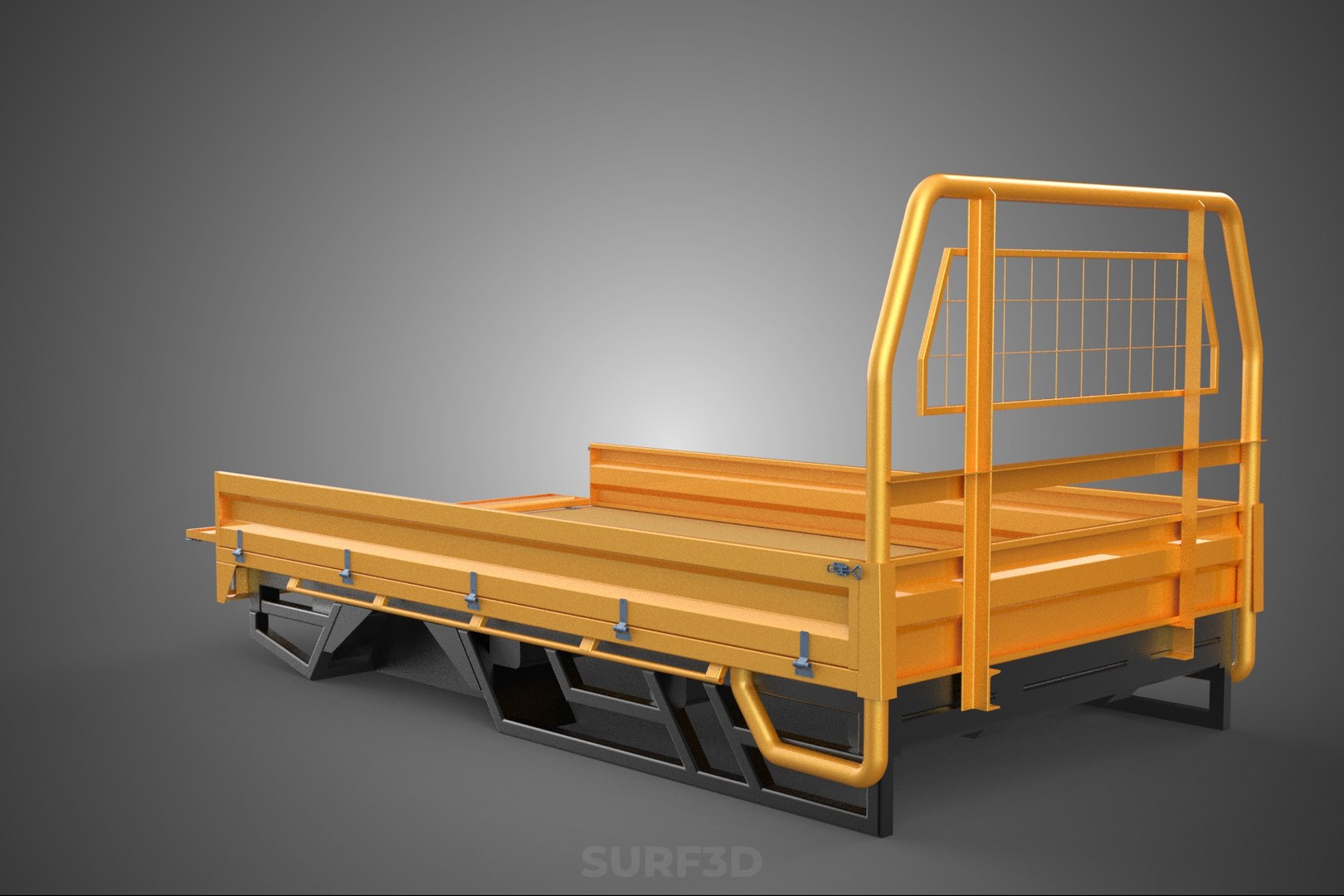 3D TAILGATE DROP SIDE LOAD BED BODY REAR GATE DOOR PICKUP TRUCK CAR ...