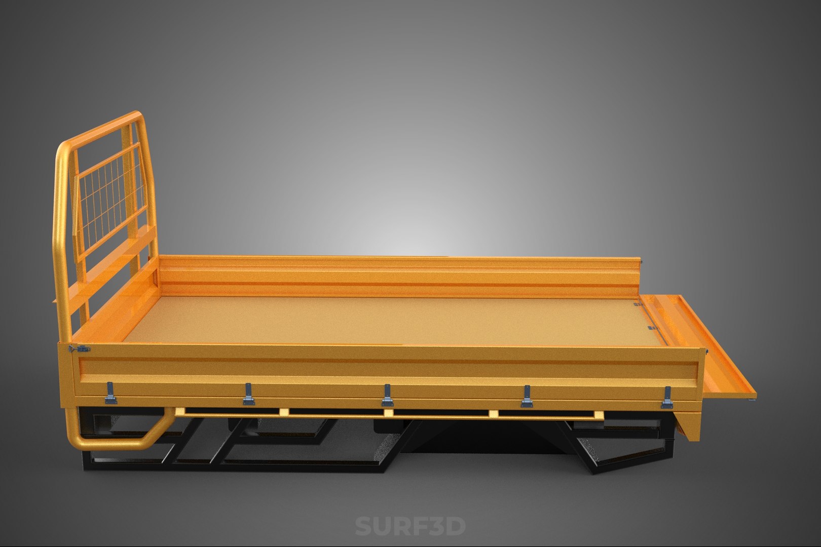 3D TAILGATE DROP SIDE LOAD BED BODY REAR GATE DOOR PICKUP TRUCK CAR ...