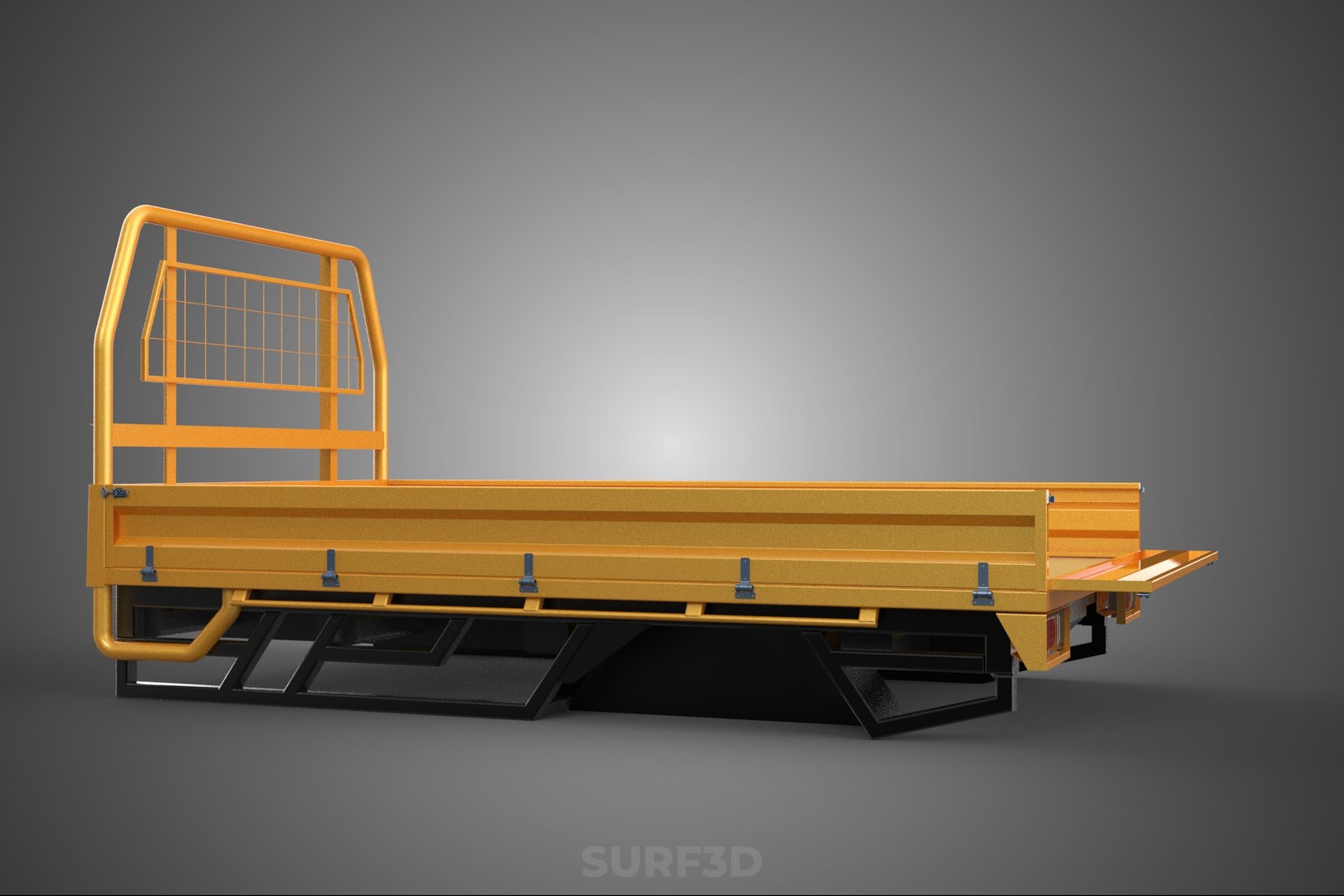 3D TAILGATE DROP SIDE LOAD BED BODY REAR GATE DOOR PICKUP TRUCK CAR ...