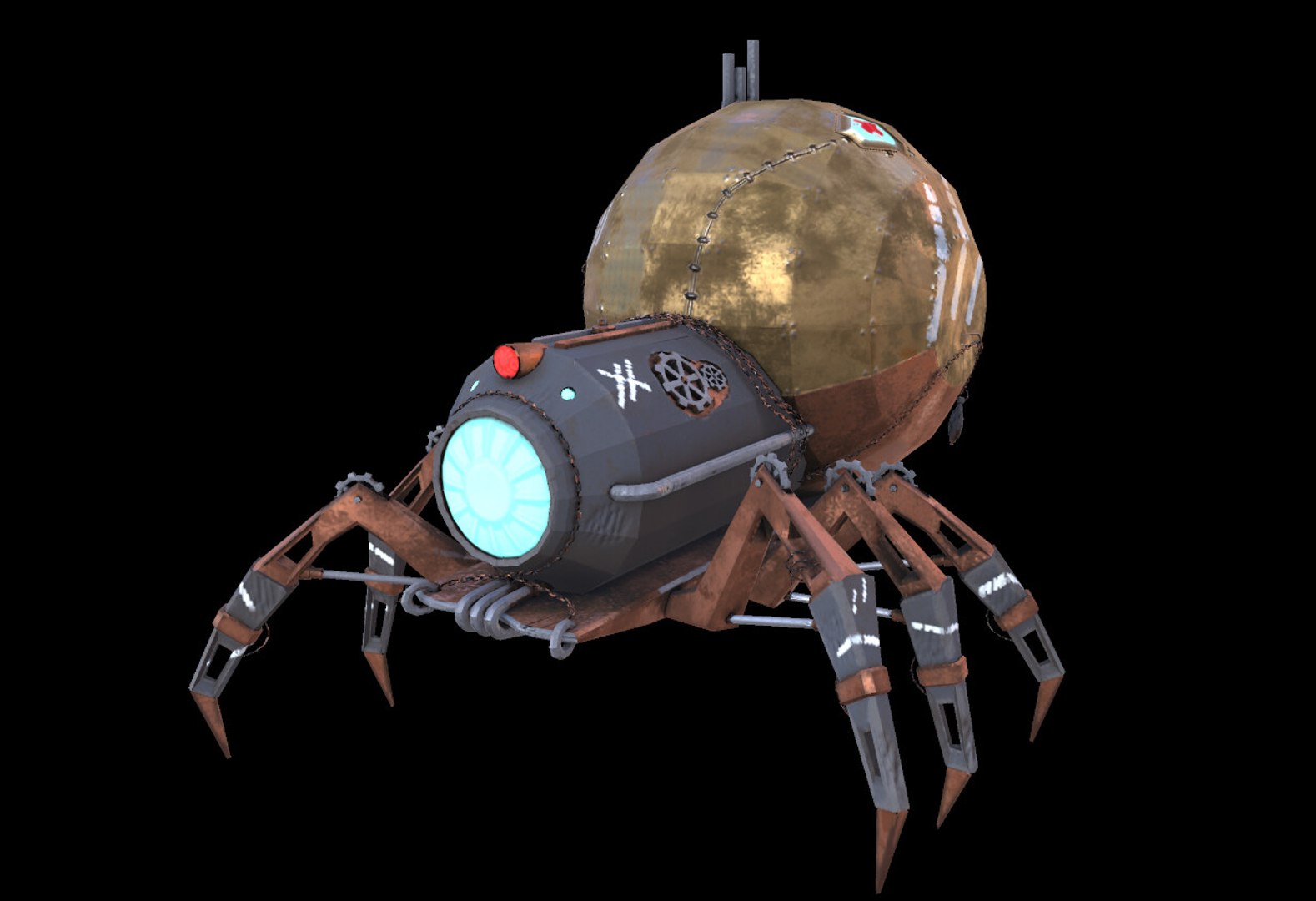Mechanical spider jeve model - TurboSquid 1639888