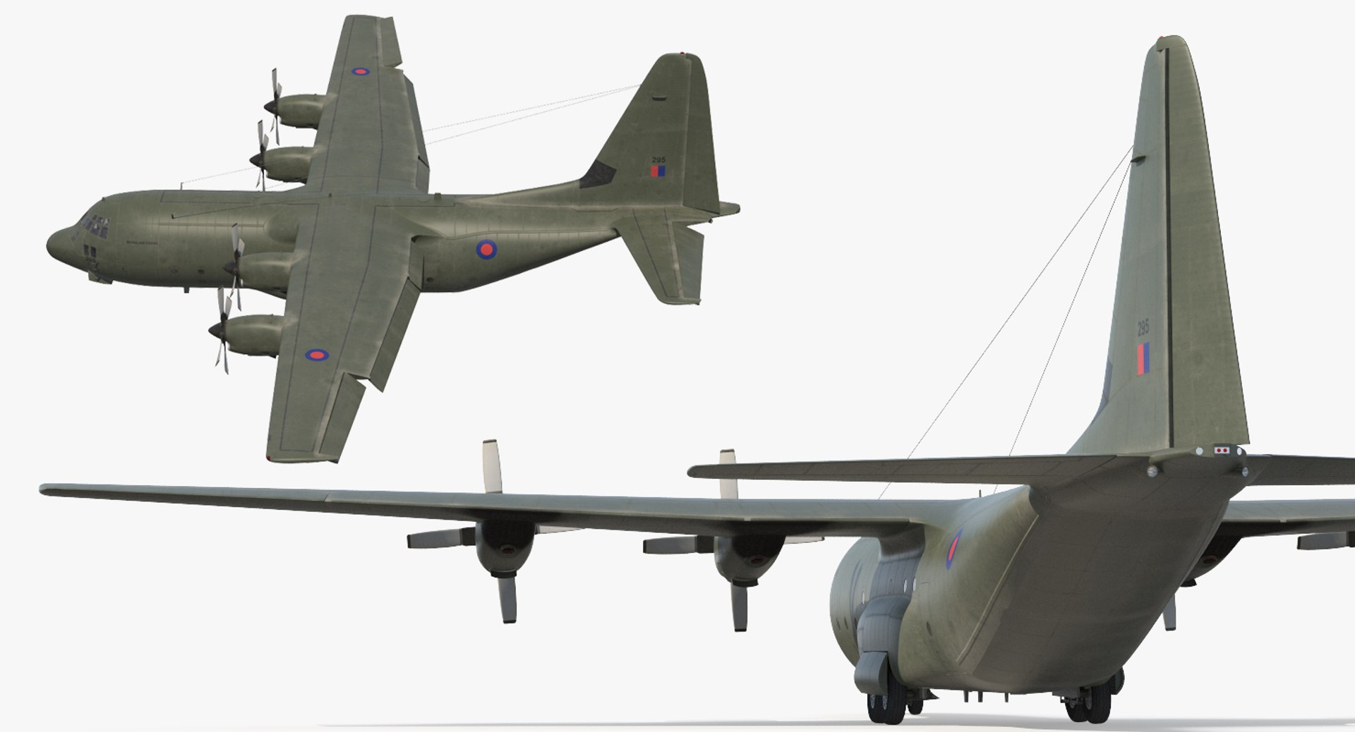 3d lockheed martin hercules c130k