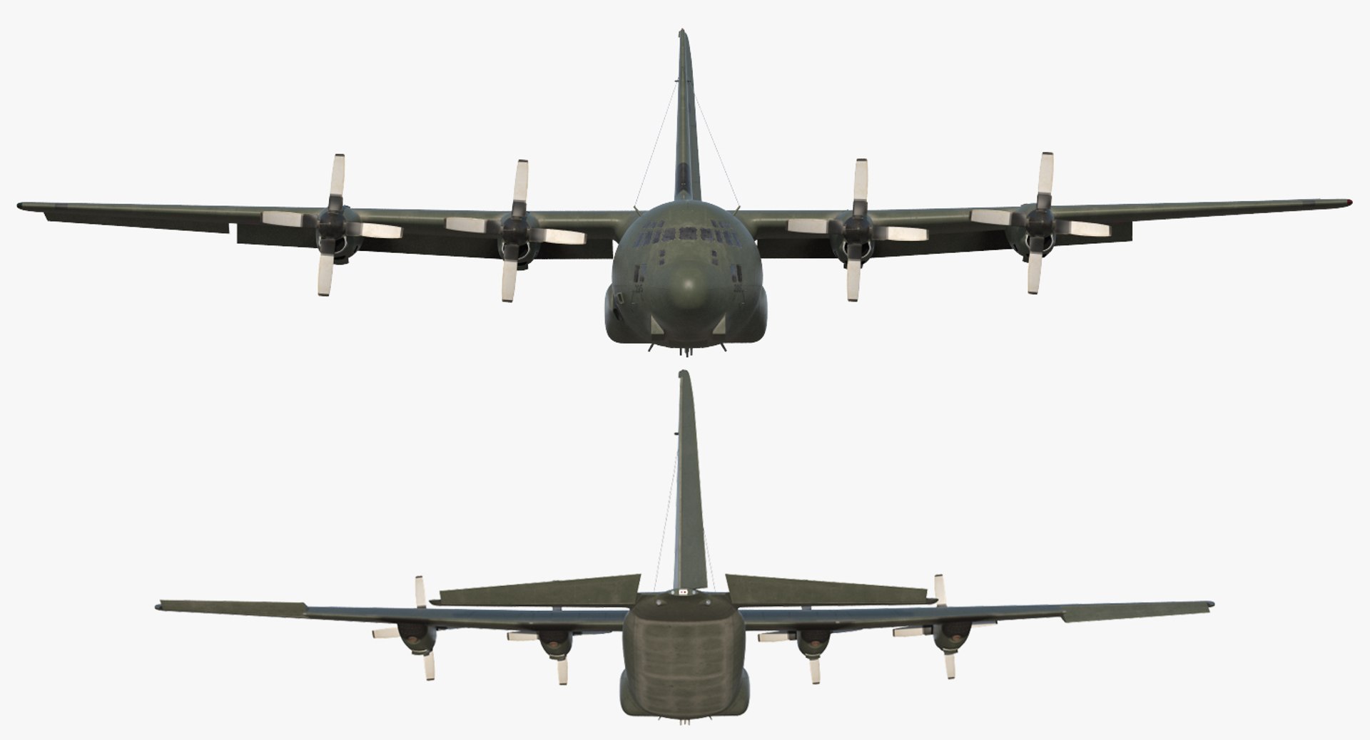 3d lockheed martin hercules c130k