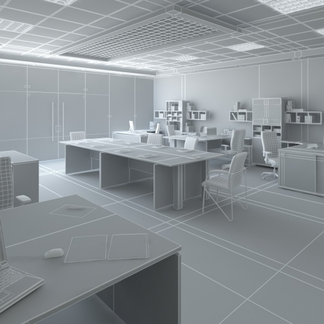 Office Design 3d Model