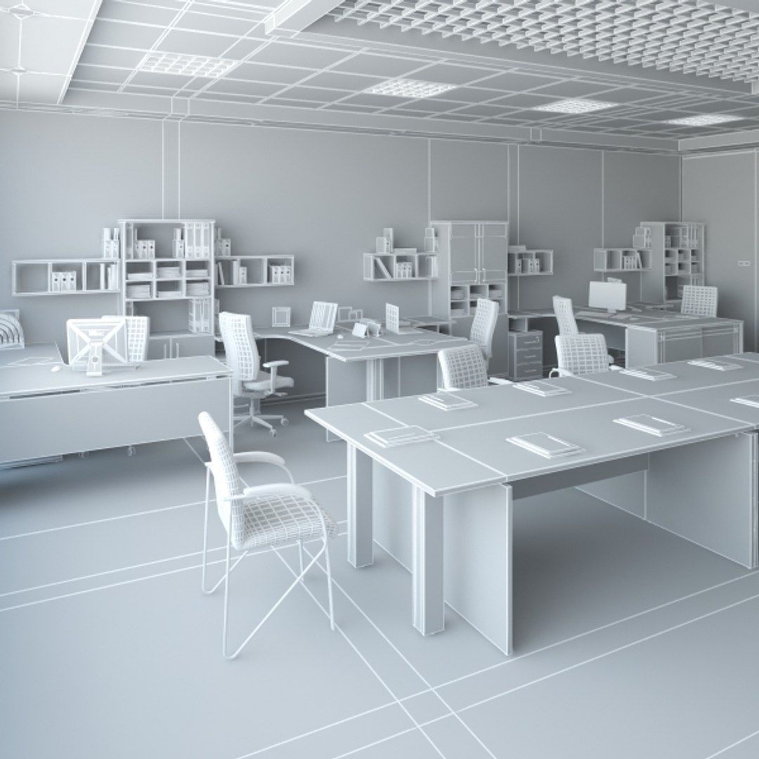 Office Design 3d Model