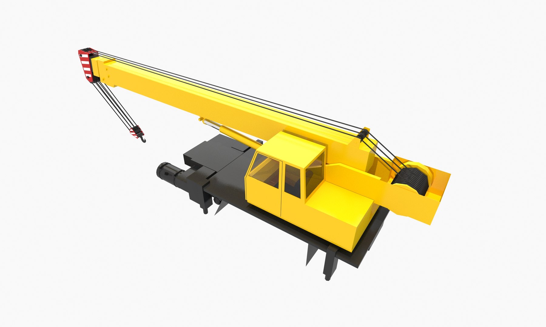 Autocrane Low-poly 3d Model