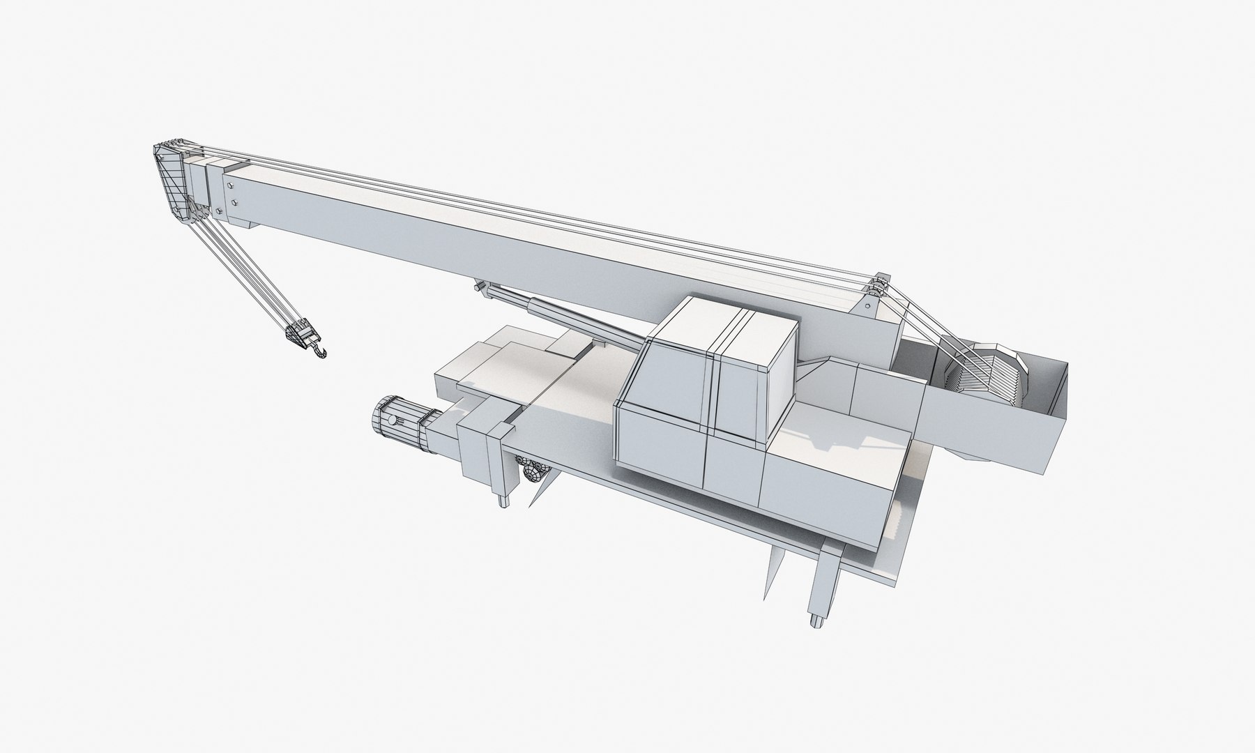 Autocrane Low-poly 3d Model