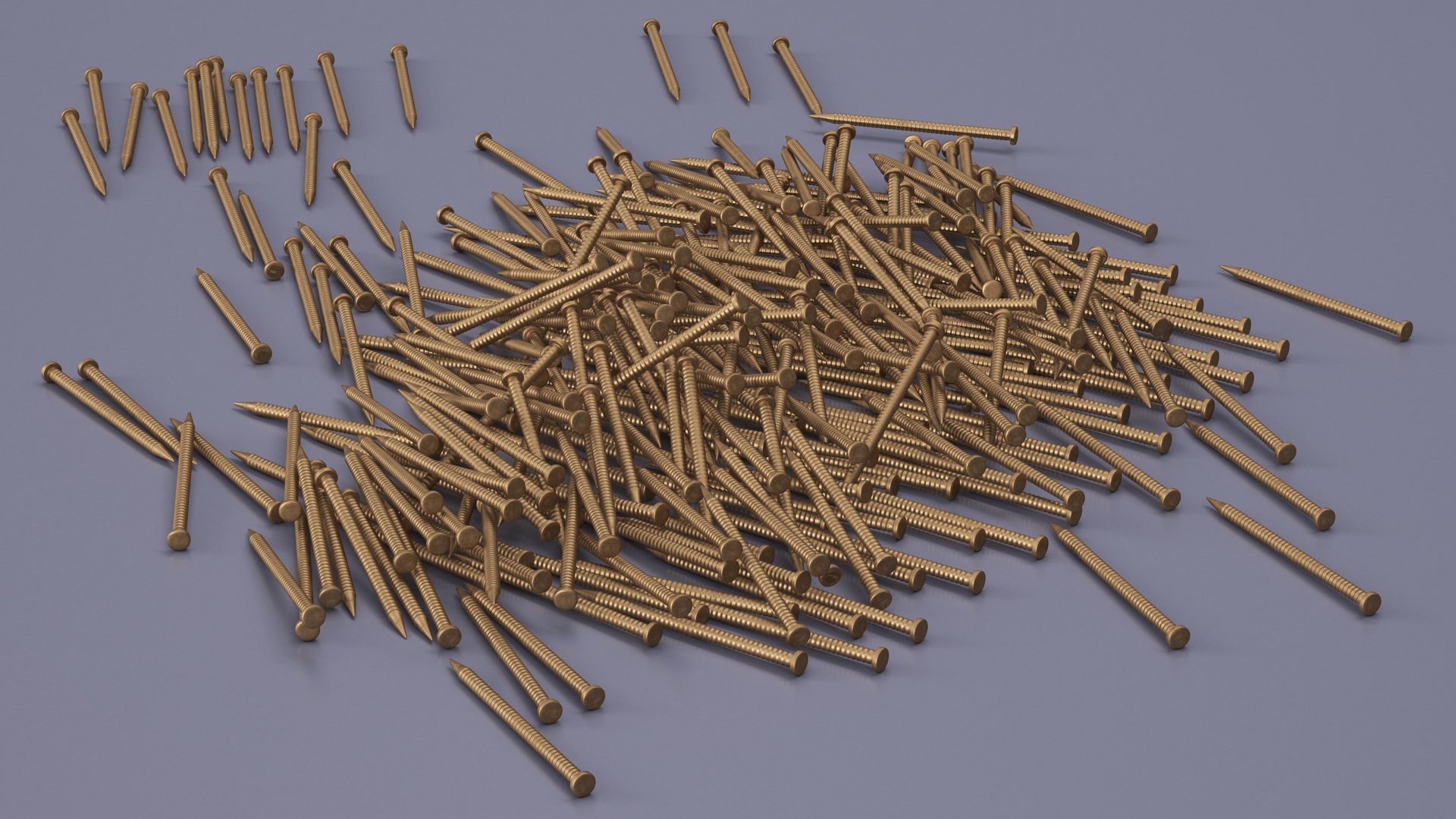 Panel Board Nails 3D - TurboSquid 2061302