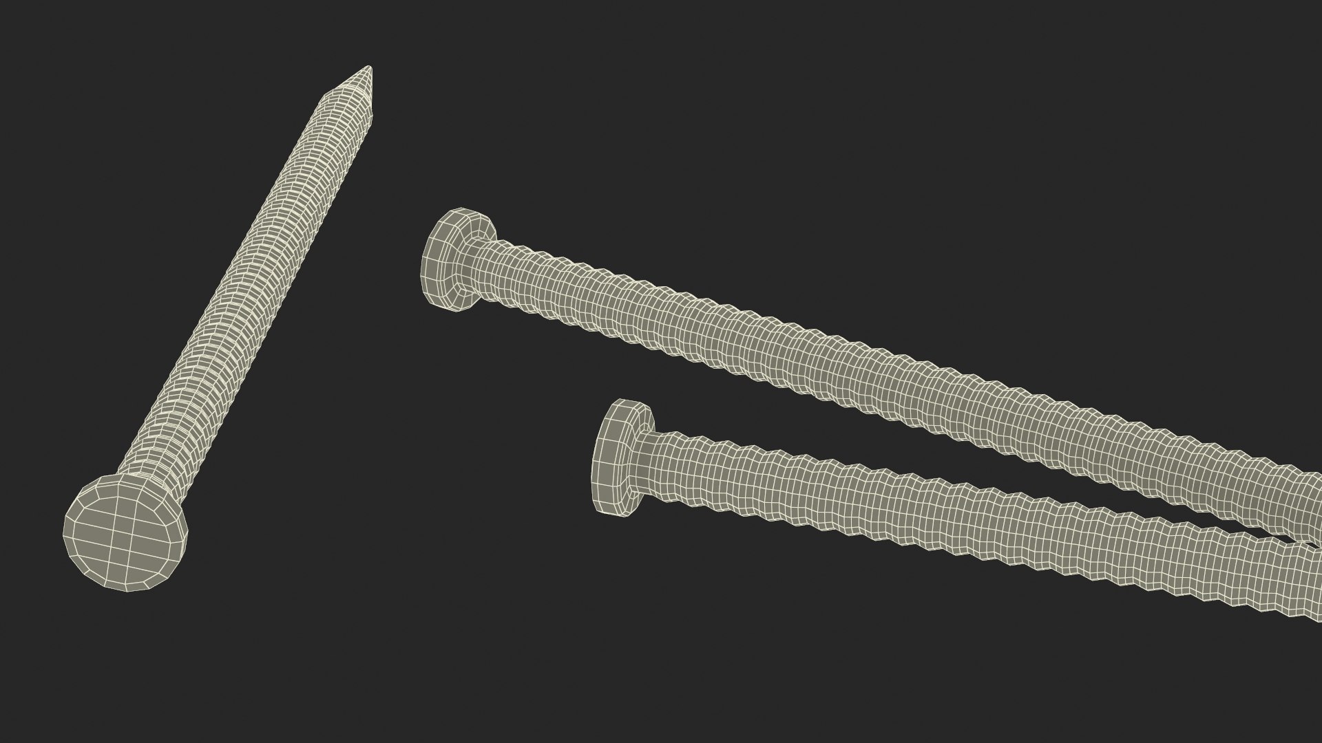 Panel Board Nails 3D - TurboSquid 2061302