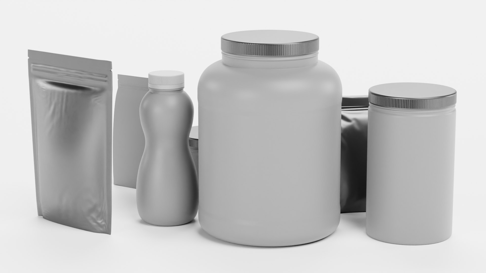 3D Pile of Containers Food and Drink model - TurboSquid 2081438