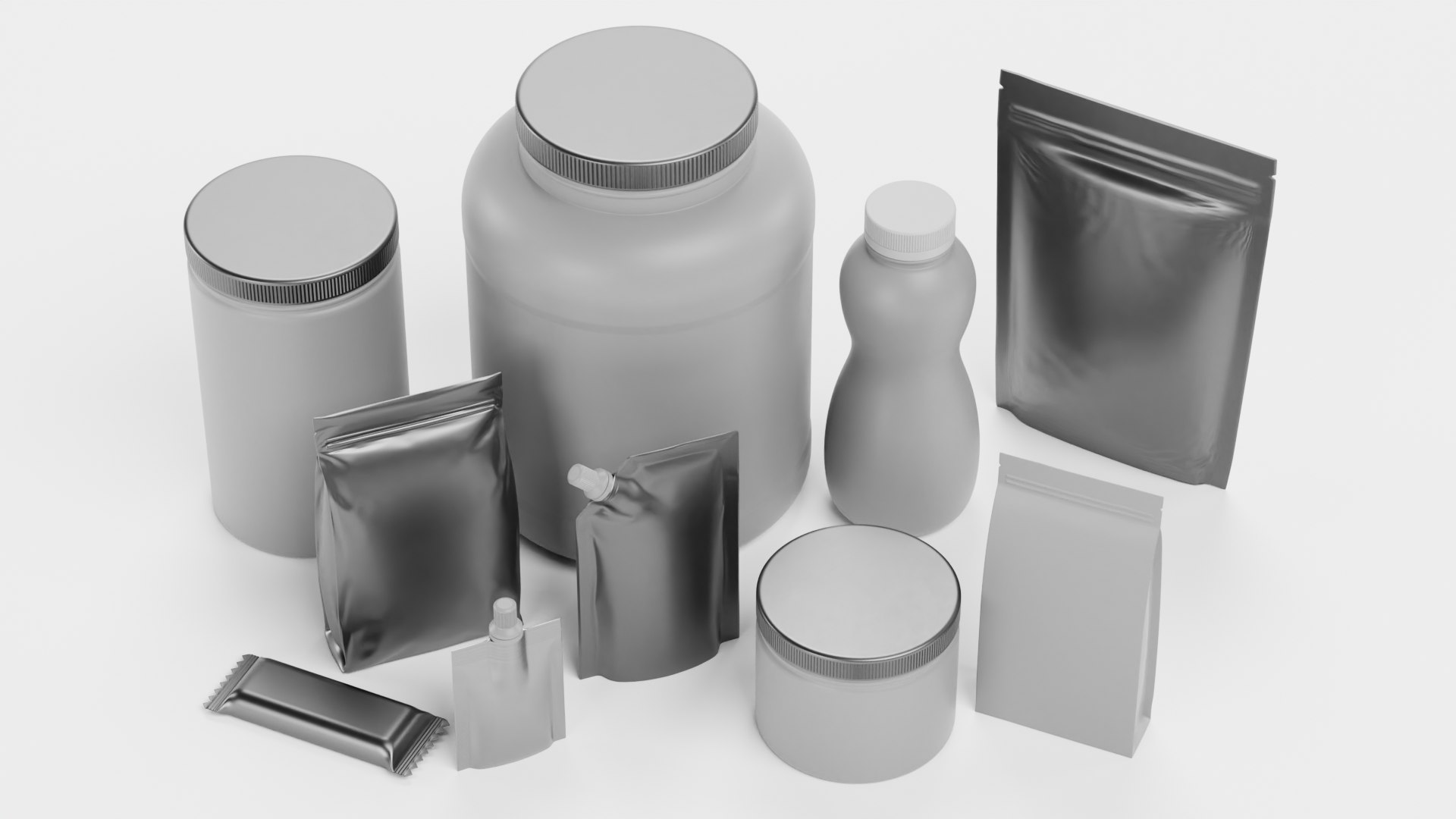 3D Pile of Containers Food and Drink model - TurboSquid 2081438