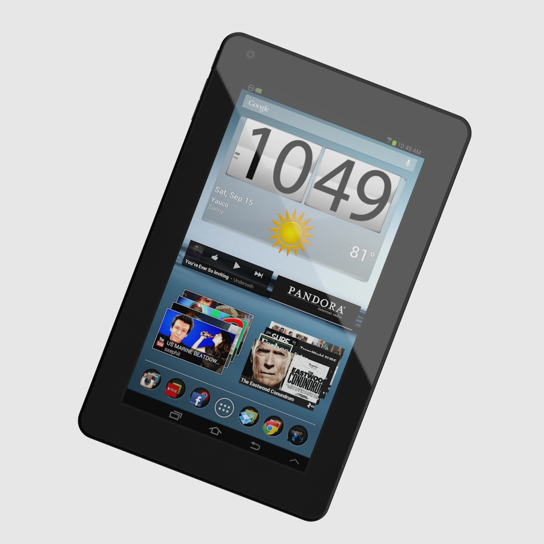 3d Android Compact Pc Tablet Model