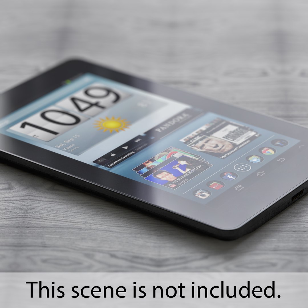 3d Android Compact Pc Tablet Model
