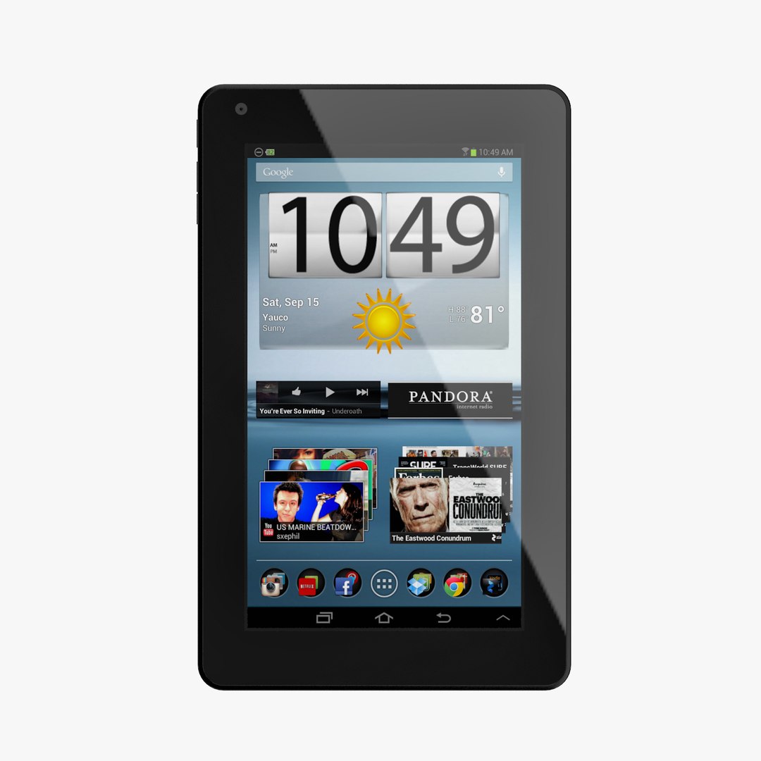3d Android Compact Pc Tablet Model