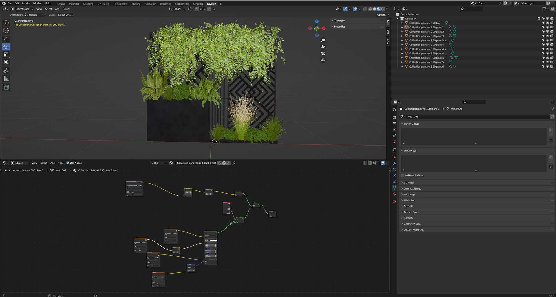 3D Collection Plant Vol 390 - Blender Model Model - TurboSquid 2095093
