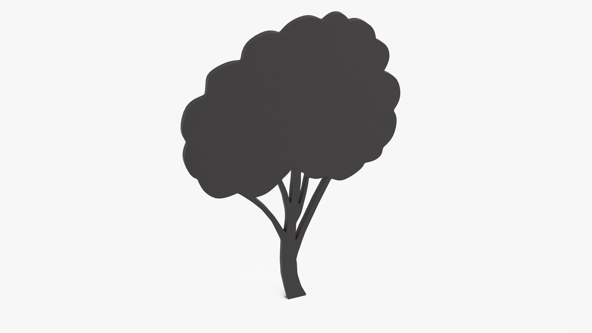 Fruit Tree Silhouette Model - TurboSquid 2225217