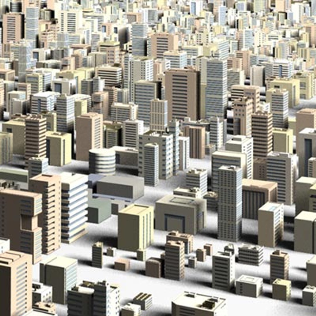 3d Model 68 Small Buildings