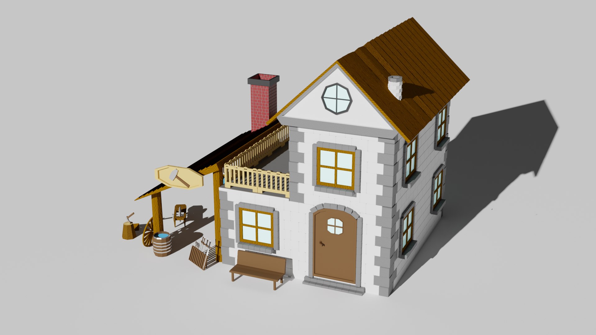 Free Low poly forge pbr game ready Free model - TurboSquid 1874942