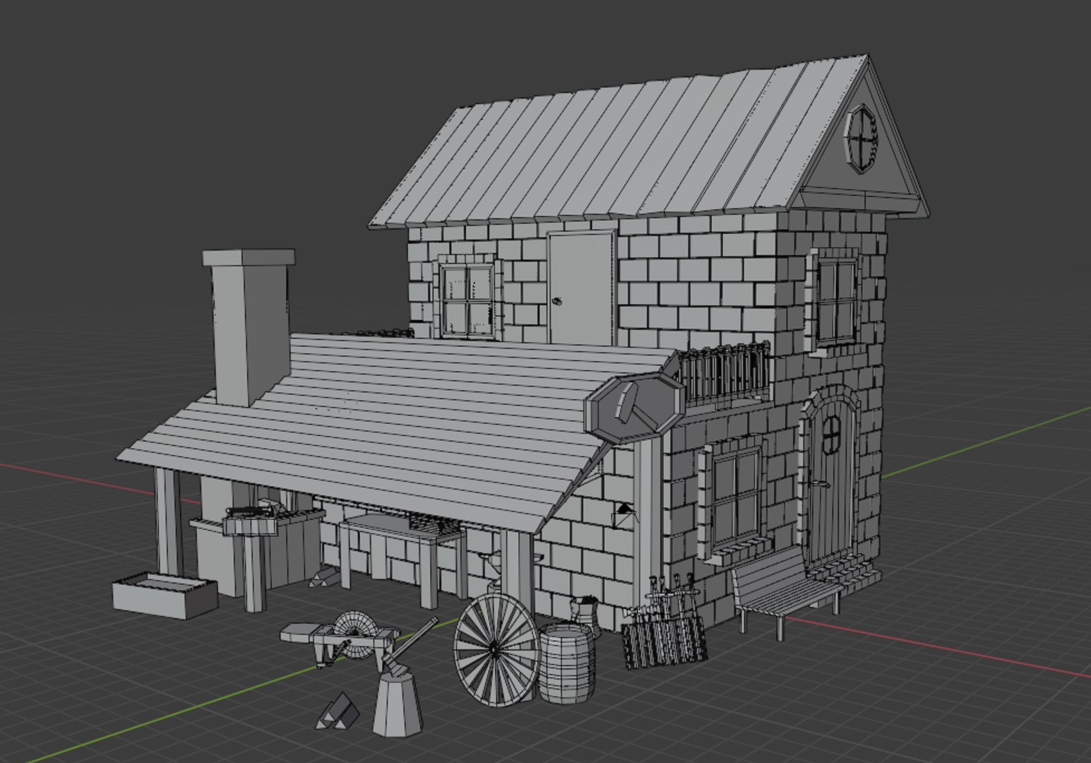 Free Low poly forge pbr game ready Free model - TurboSquid 1874942