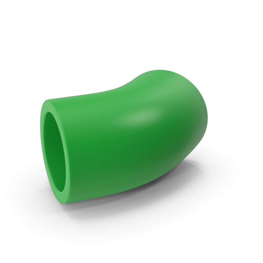 3D Plastic Pipe 45 Degree Model - TurboSquid 1971871