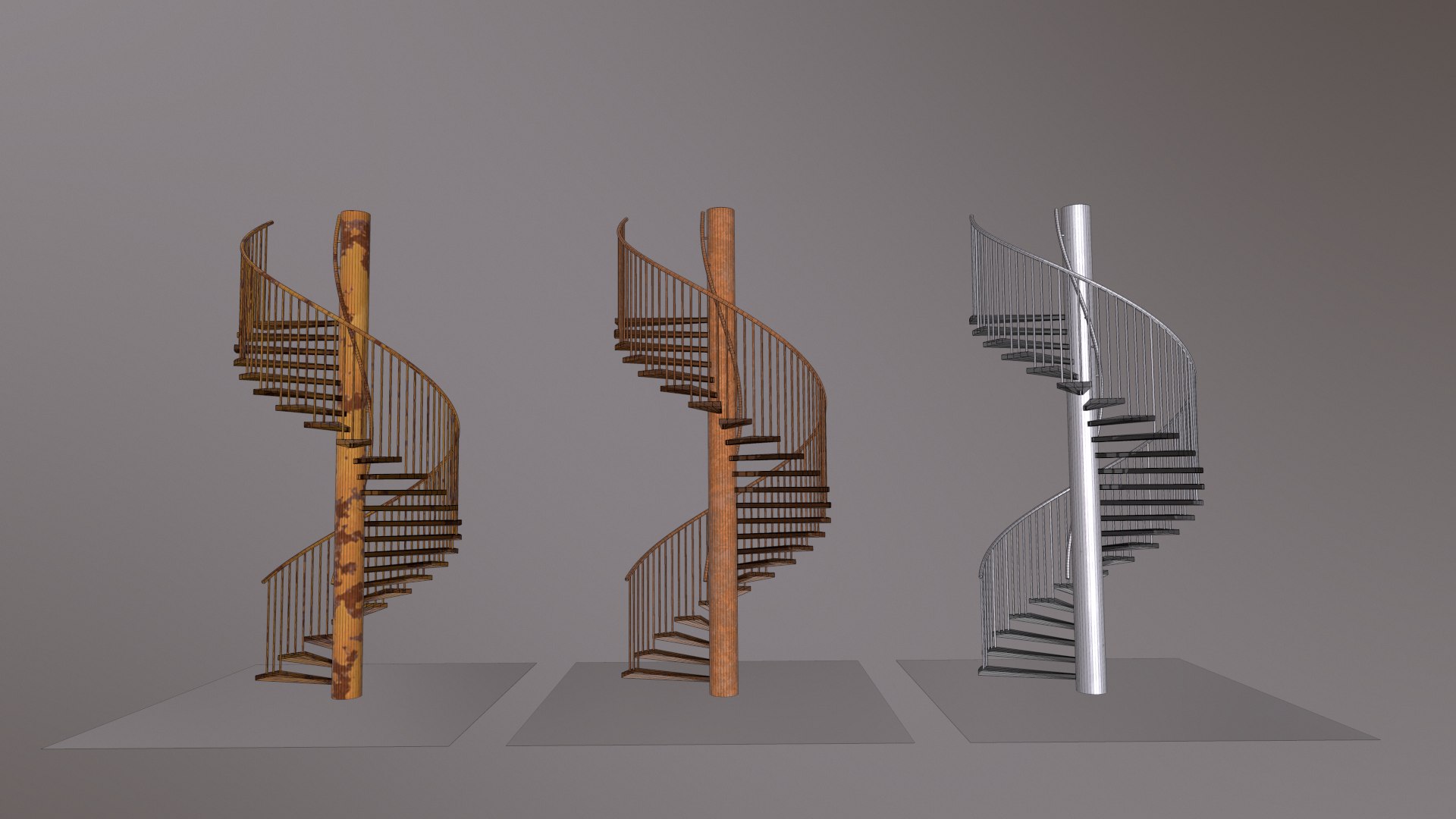 Free 3D Spiral Staircase - TurboSquid 2099822