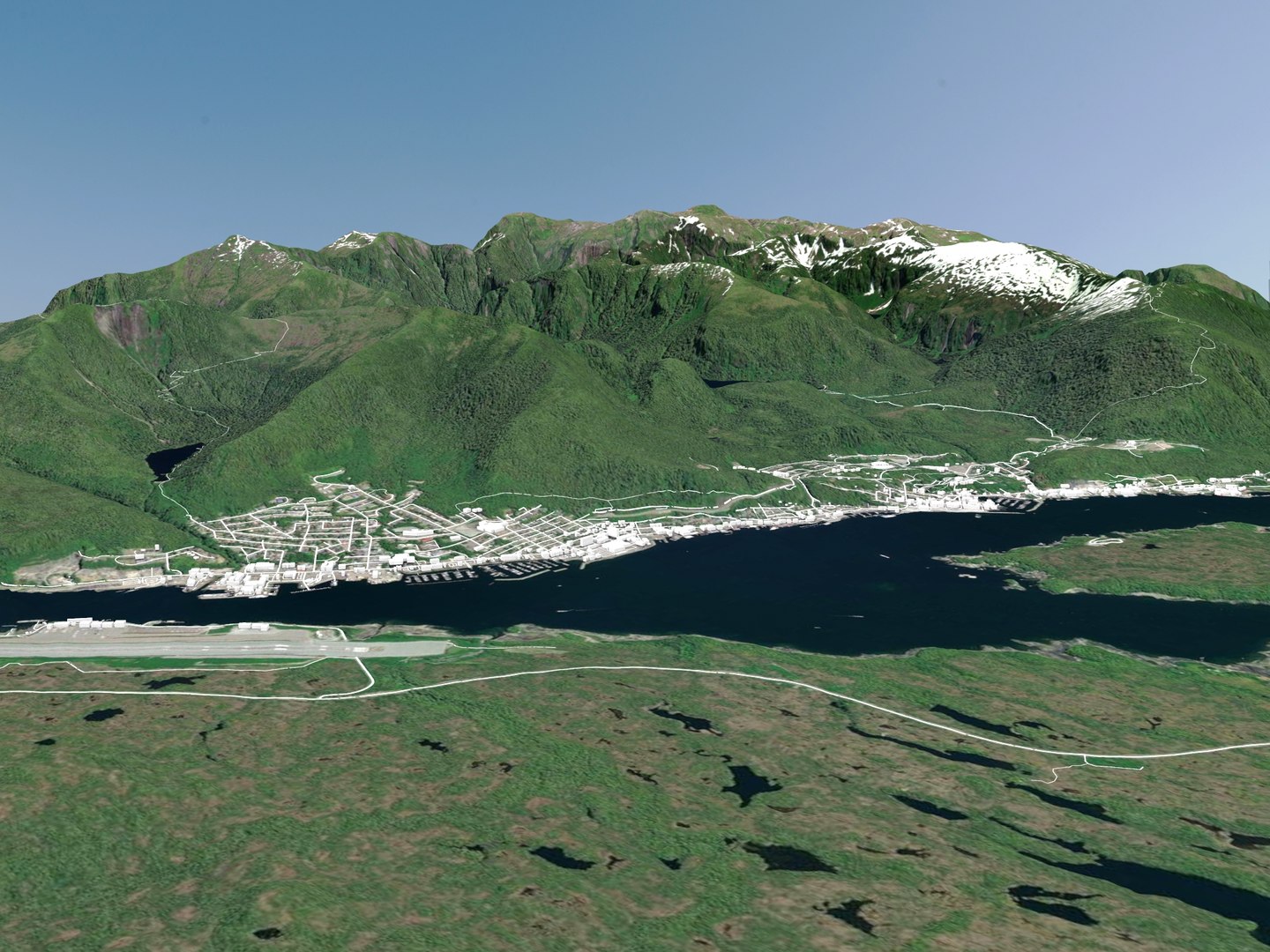 Cityscape Ketchikan Alaska Model - TurboSquid 2035640