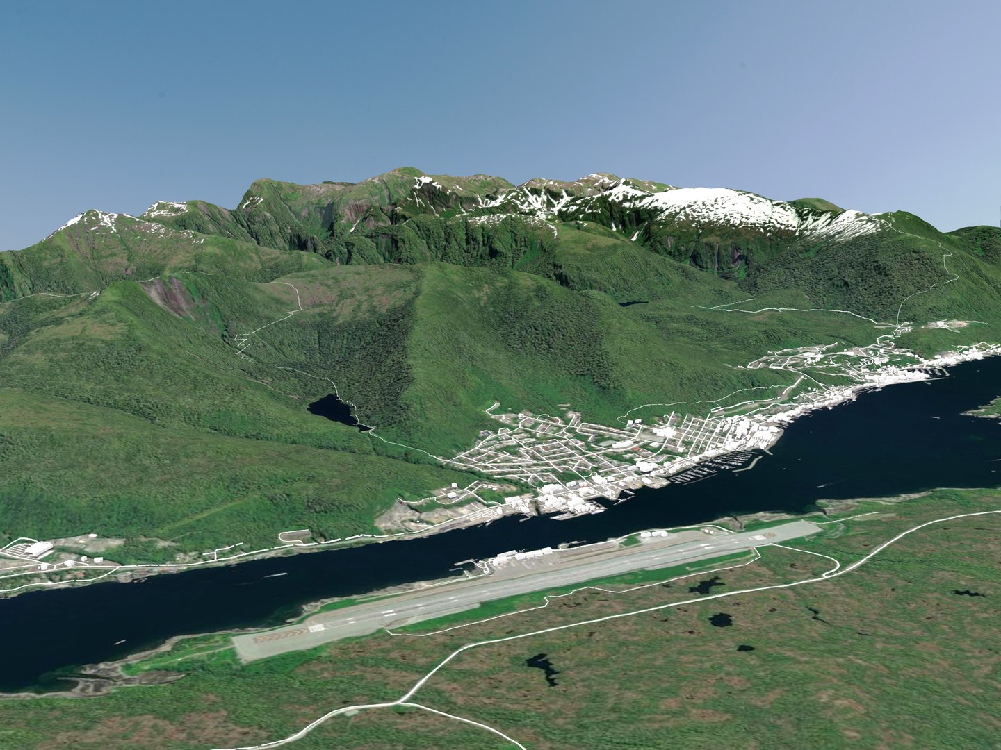 Cityscape Ketchikan Alaska Model - TurboSquid 2035640