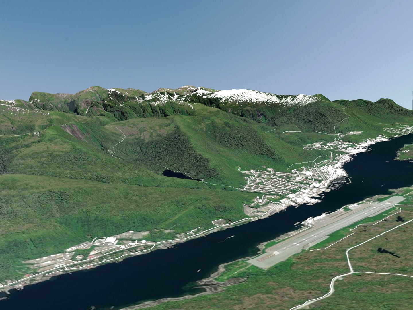 Cityscape Ketchikan Alaska Model - TurboSquid 2035640