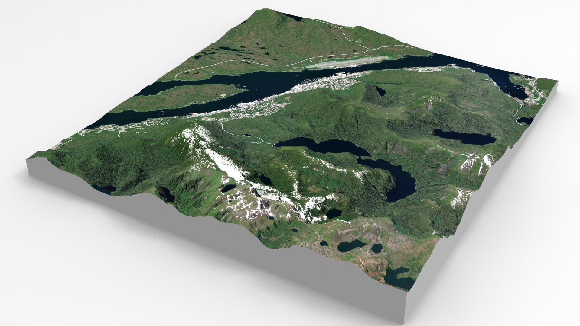 Cityscape Ketchikan Alaska Model - TurboSquid 2035640