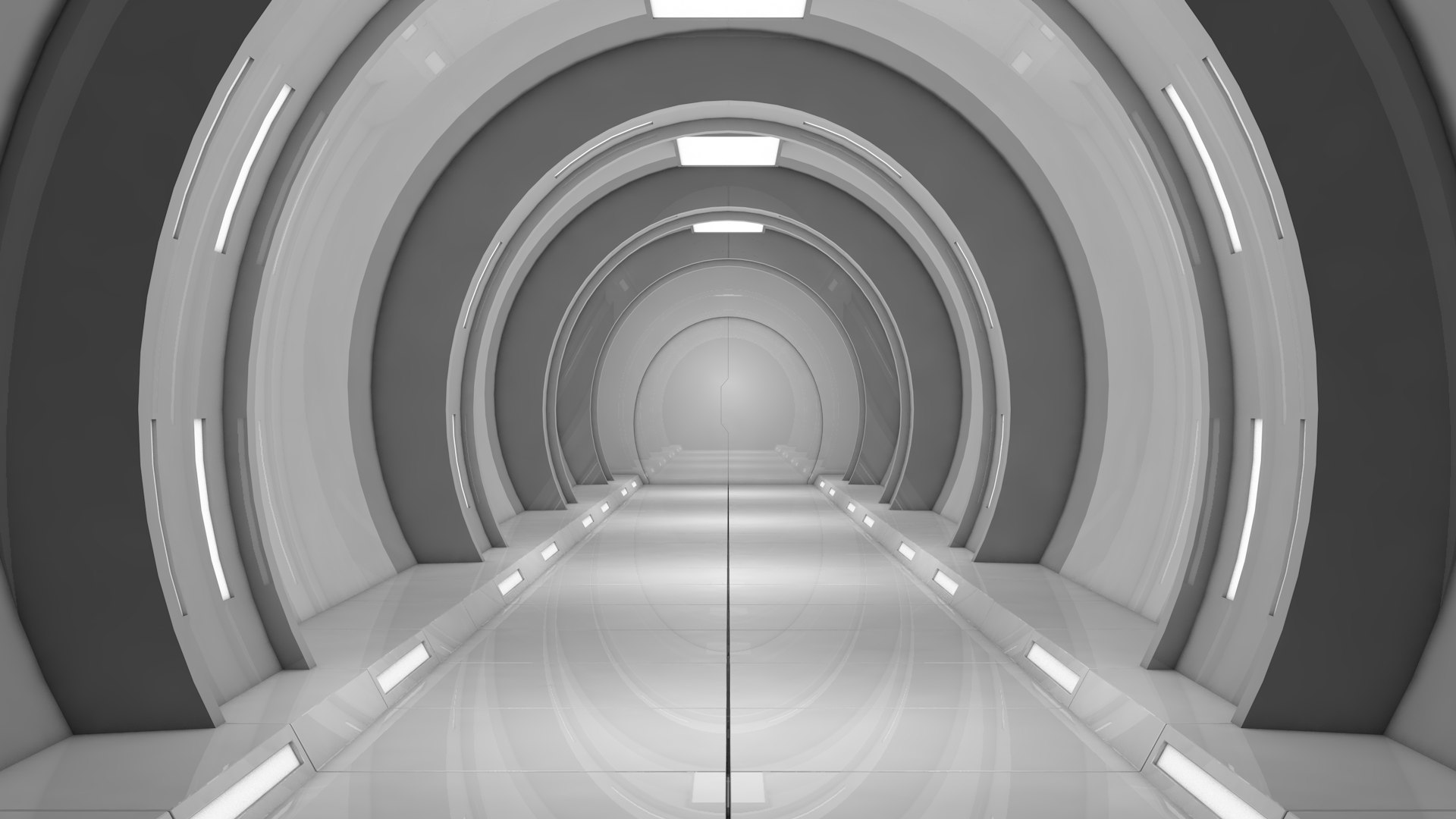 Sci Fi Tunnel Model - TurboSquid 1797237