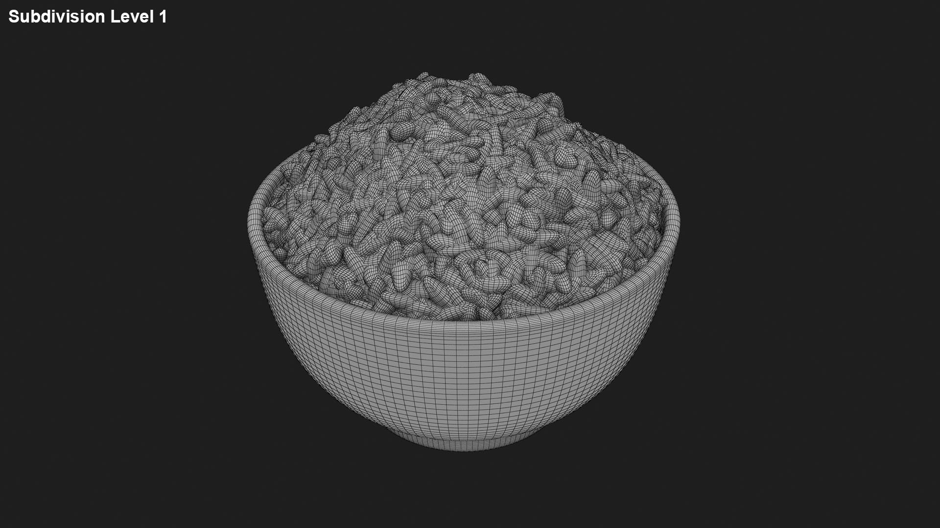 3D Rice Bowl 2 Model - TurboSquid 2337561