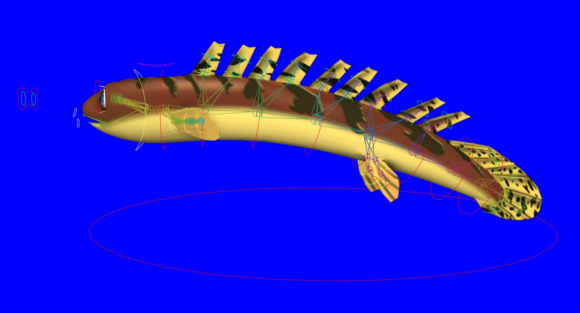 3D Barred Bichir Fish Toon Model - TurboSquid 1586331