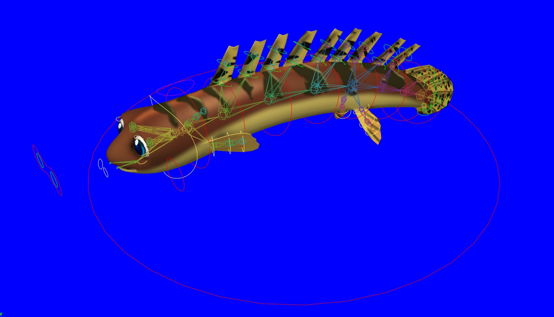 3D Barred Bichir Fish Toon Model - TurboSquid 1586331