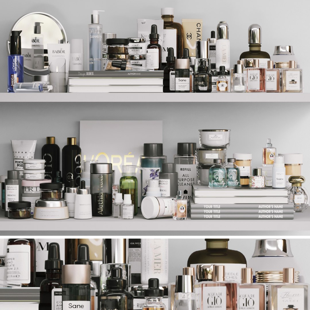 Huge Set Of Cosmetics 3D Model - TurboSquid 1817994