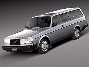 3d model sedan 1993 240