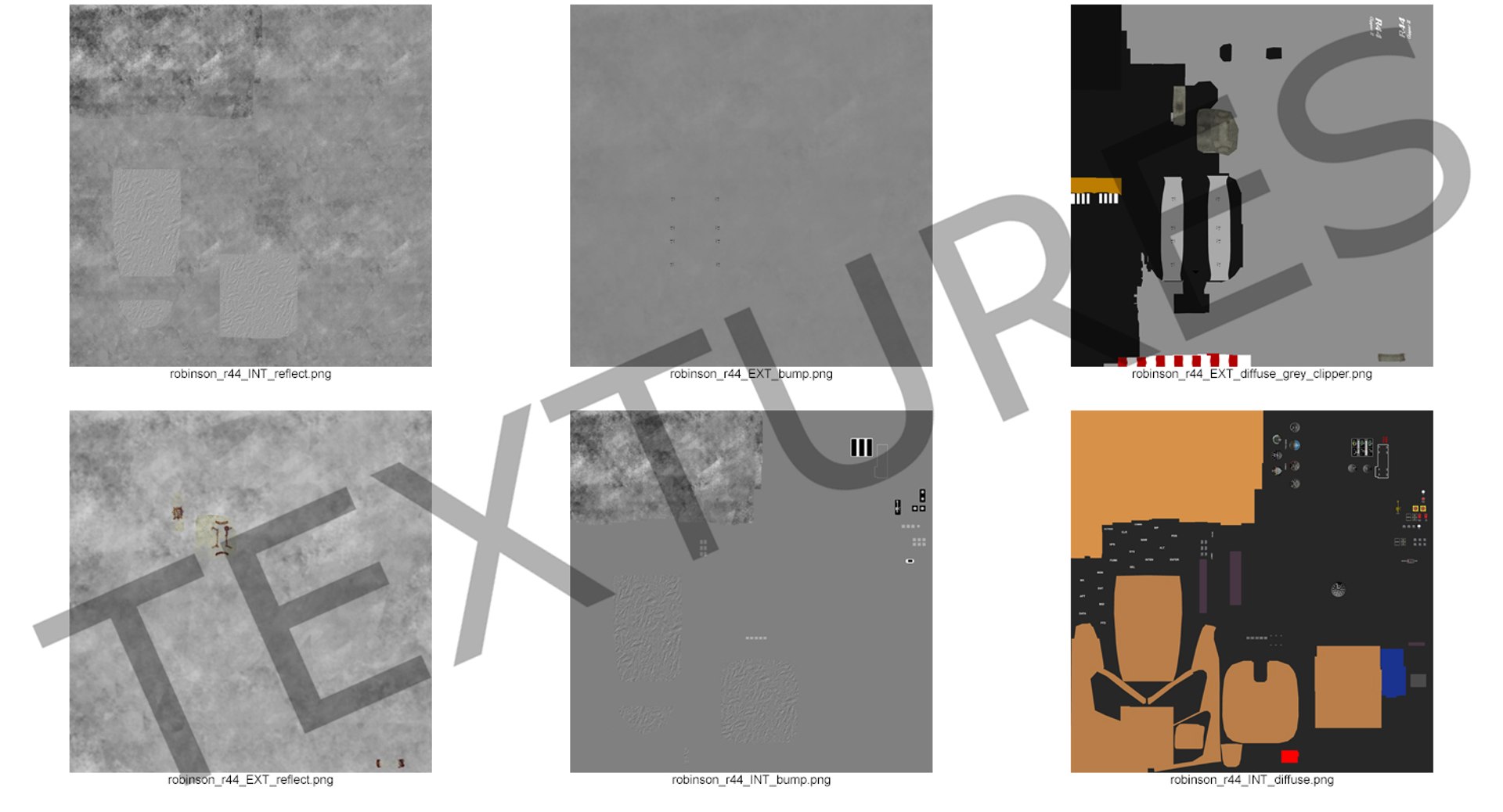 Helicopter Robinson R44 Floats 3d C4d