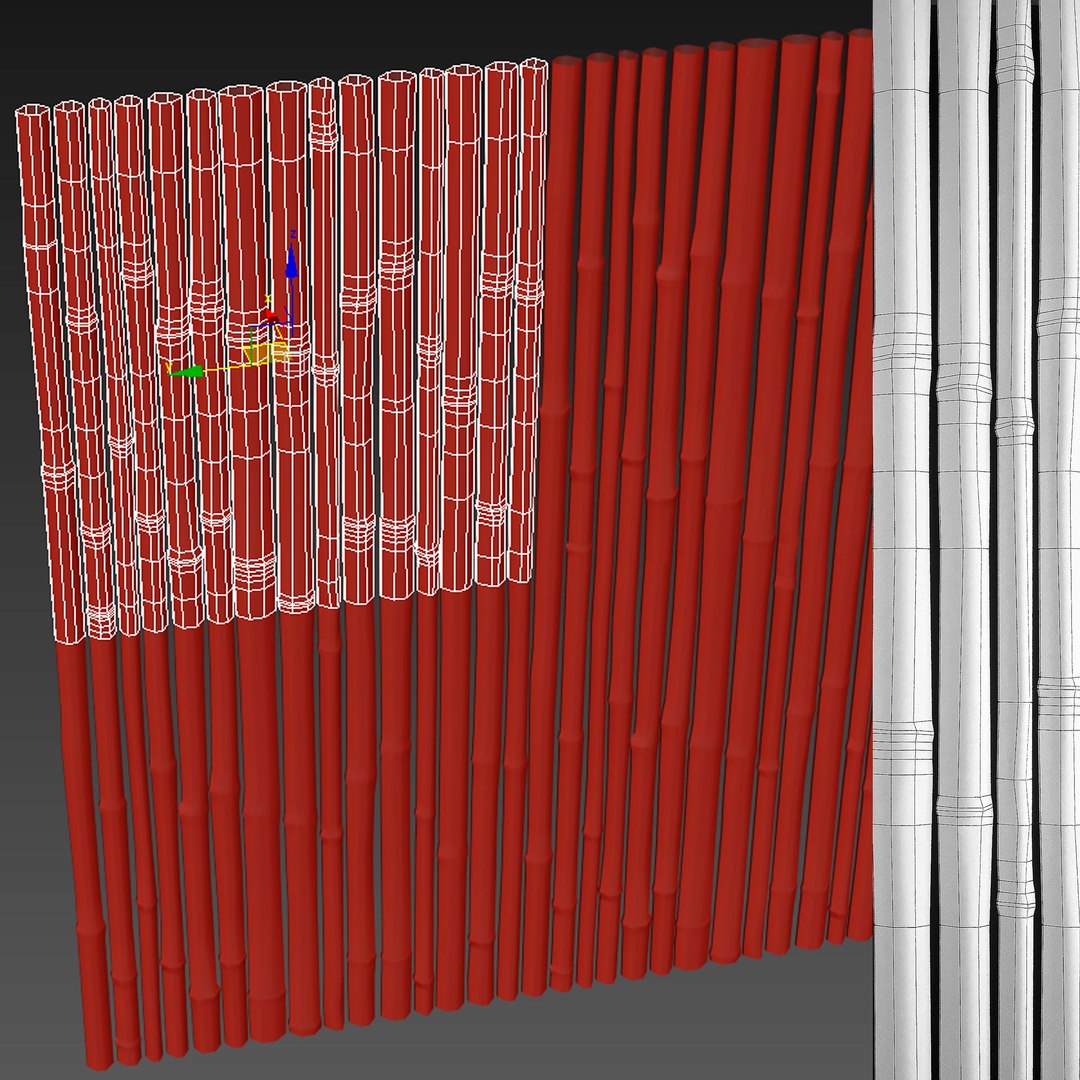 3D Model Bamboo Wall Pattern - TurboSquid 1476452