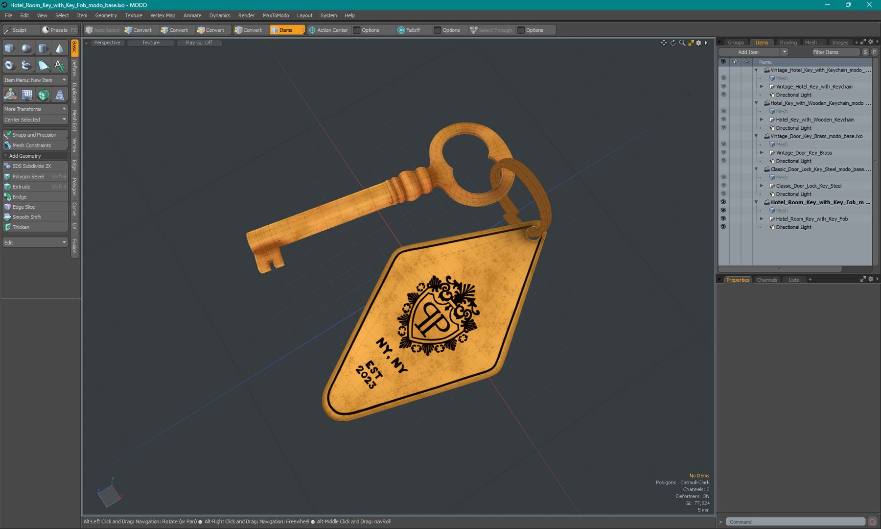 Hotel Room Key With Key Fob 3D Model - TurboSquid 2327214