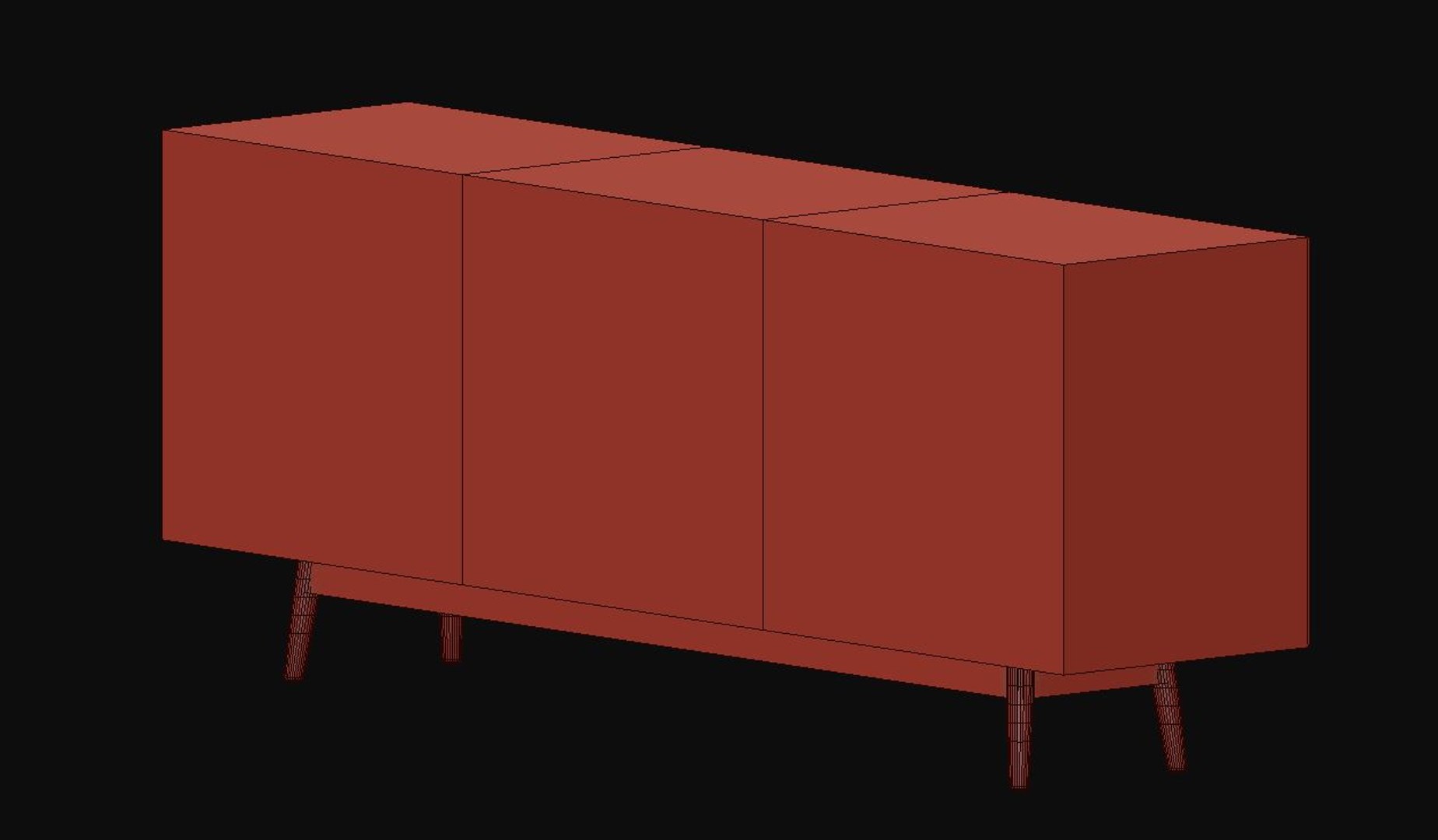 3D model modern furniture buffet - TurboSquid 1249813