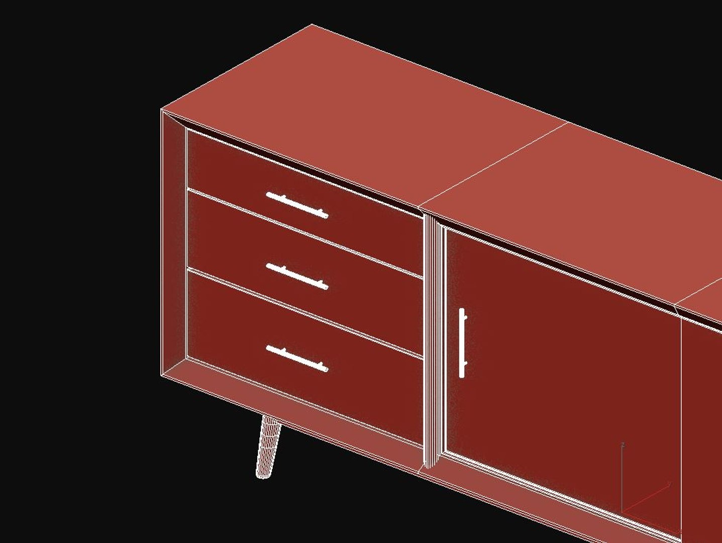 3D model modern furniture buffet - TurboSquid 1249813