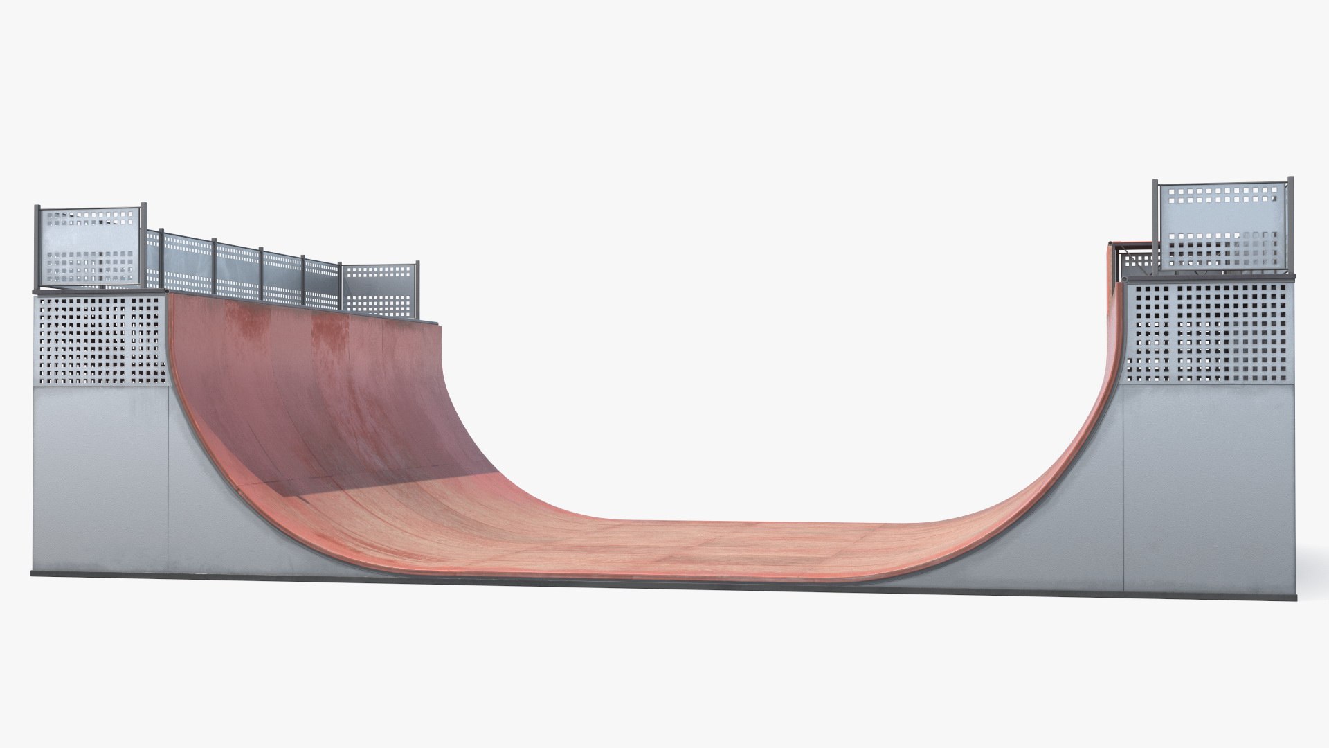 3D Halfpipe Skatepark Ramp - TurboSquid 2306696